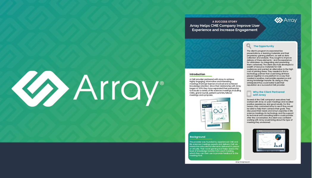 How Did a CME Meeting Company Improve User Experience and Engagement?