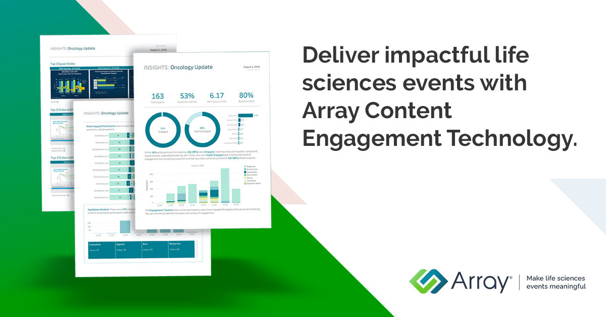 Event Technology | Content Engagement Partner for Life Sciences Events | Array